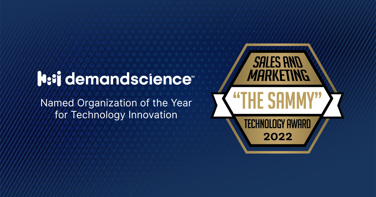 DemandScience Named Organization of the Year for Technology Innovation ...