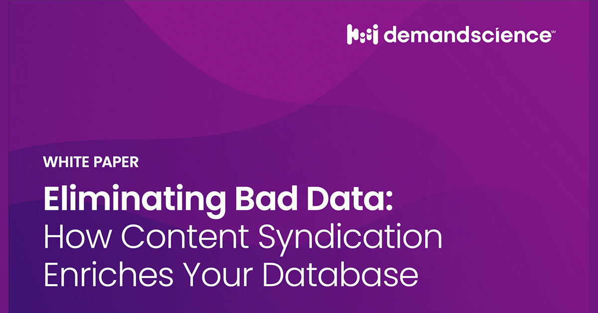 Eliminating Bad Data: Enriching Your Database - DemandScience