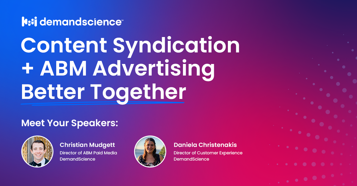 Marketing Synergy: Content Syndication, Display Advertising, Account ...